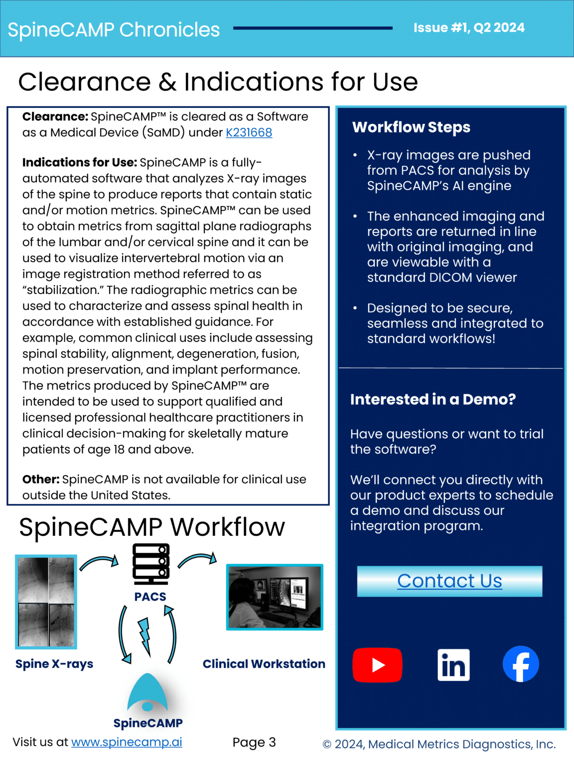Check out our Newsletter! SpineCAMP™ Chronicles launches first edition ...